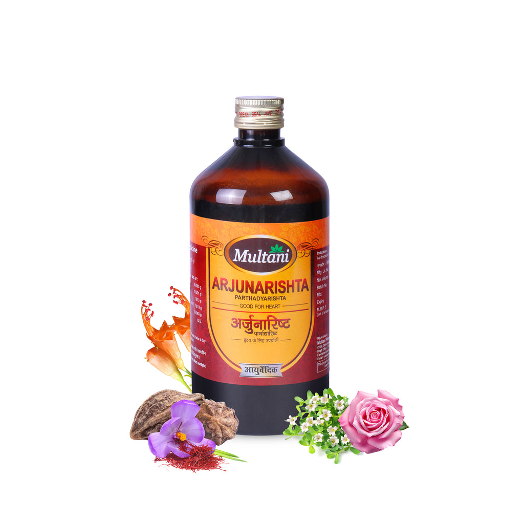 Multani Ayurvedic Arjunarishta Syrup | Useful in Hypertension & Chest ...