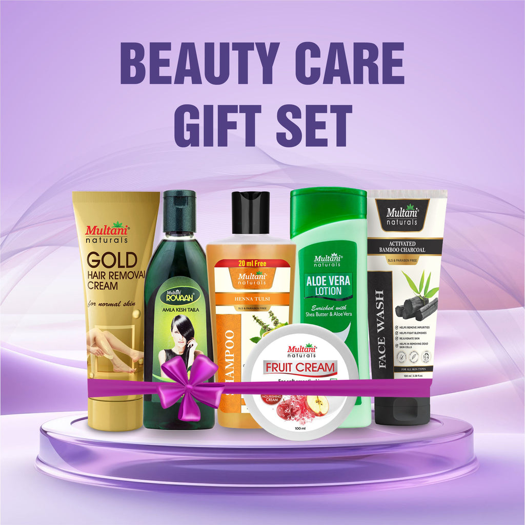 Multani Naturals Beauty & Personal Care 6 Gift Set in 1 pack Henna & T ...