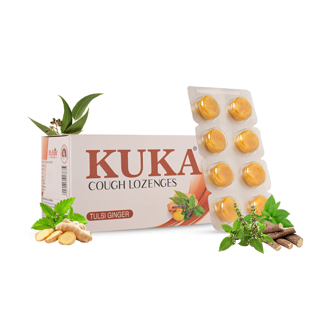 Multani Kuka Tulsi Ginger Cough Lozenges 48 Tablets | For Sore Throat ...