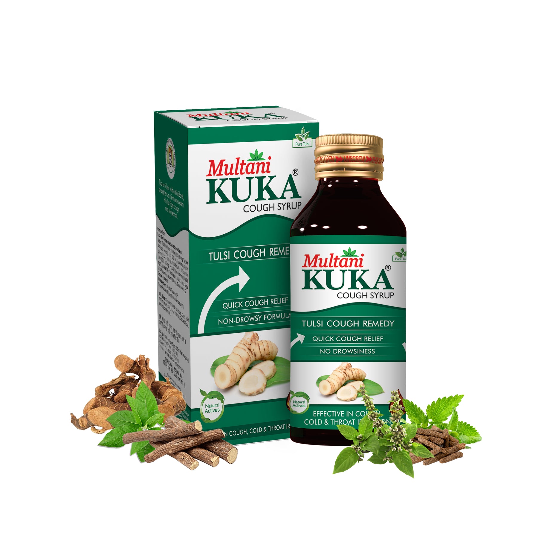 Multani Tulsi Kuka Cough Syrup | Relief From All Types Of Cough & Cold ...